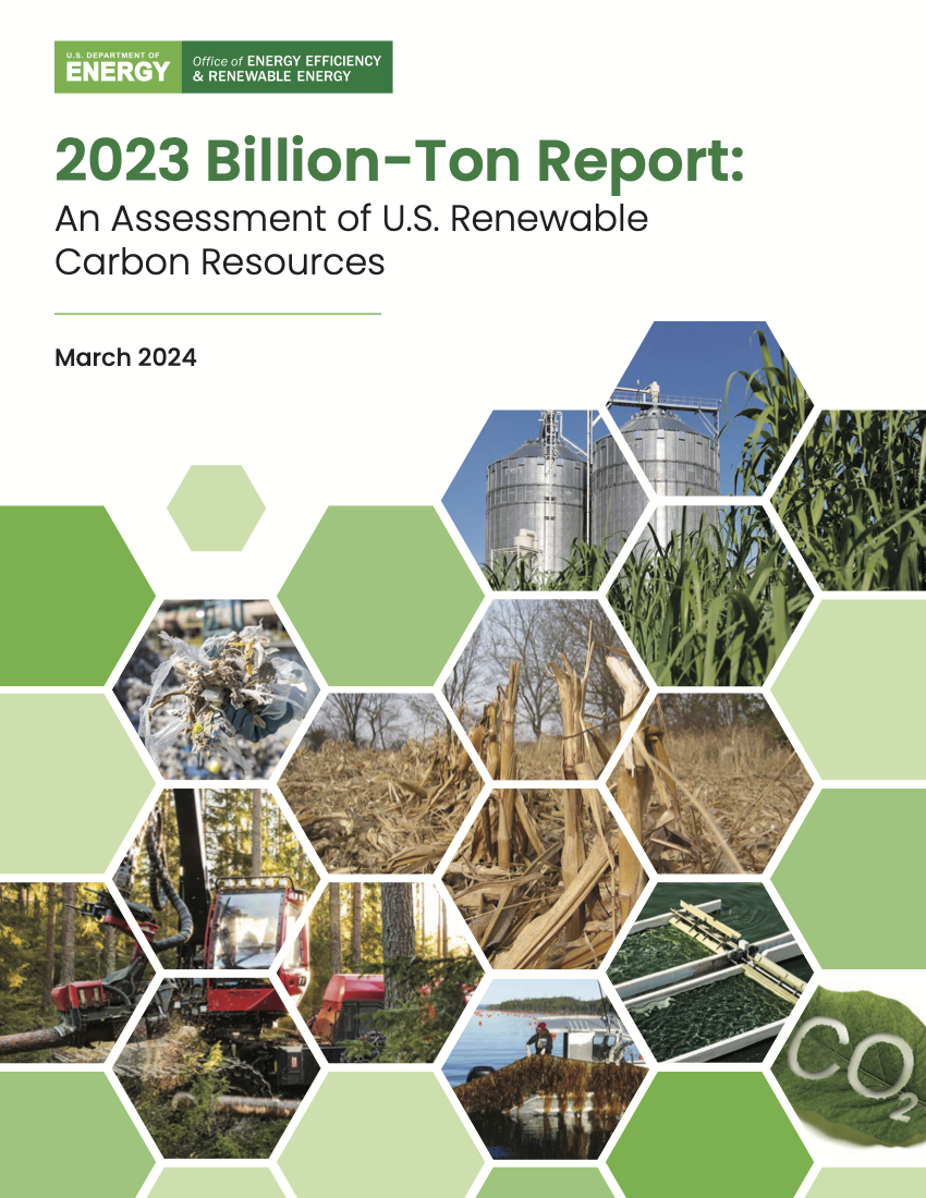 Report - US DoE: 2023 Billion-Ton Report: An Assessment of U.S. Renewable Carbon Resource | 2024 ...